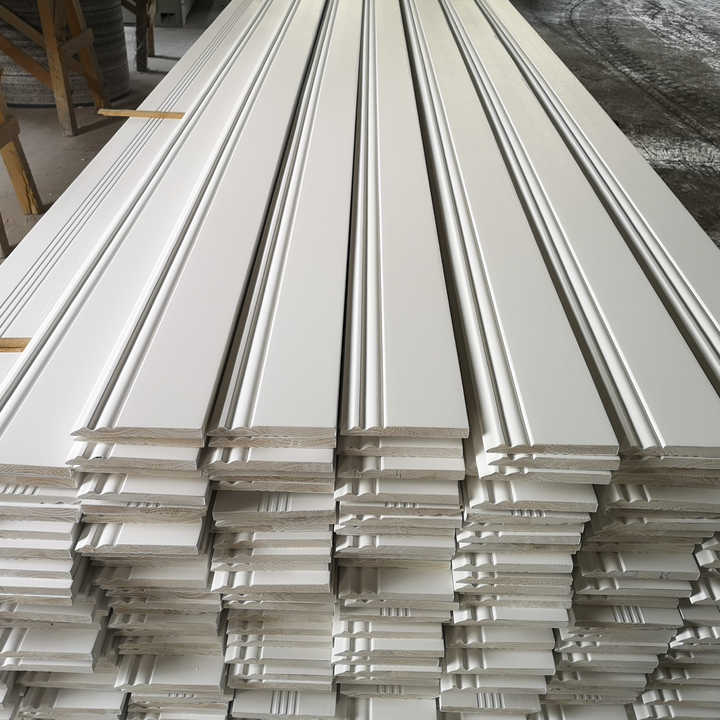 White Primed Finger Joint Pine Baseboard - Durable & Stylish