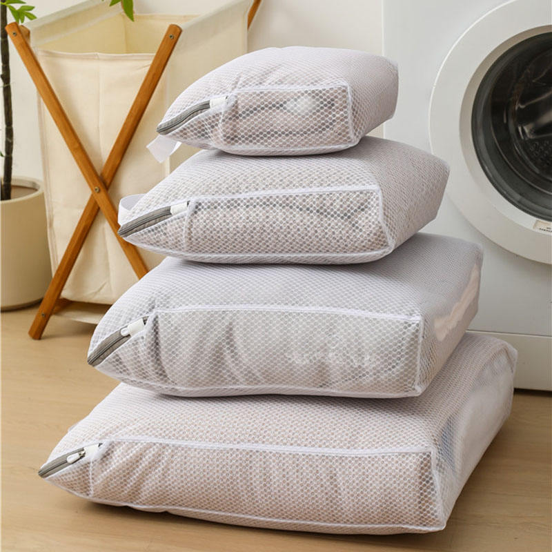 High Quality Custom Logo Mesh Laundry Bag Reusable Wash Bag Set for ...