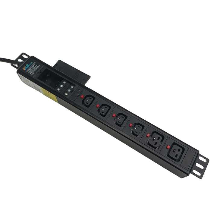 Pdu 12bit C13 Lockable Sockets 220v 10a Ac 10a Rack Basic Pdu 10a Pdu Circuit Breaker Socket ...