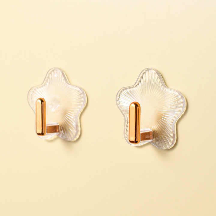 Strong-Acrylic Transparent Star Hooks for Creative Wall Design Punching ...