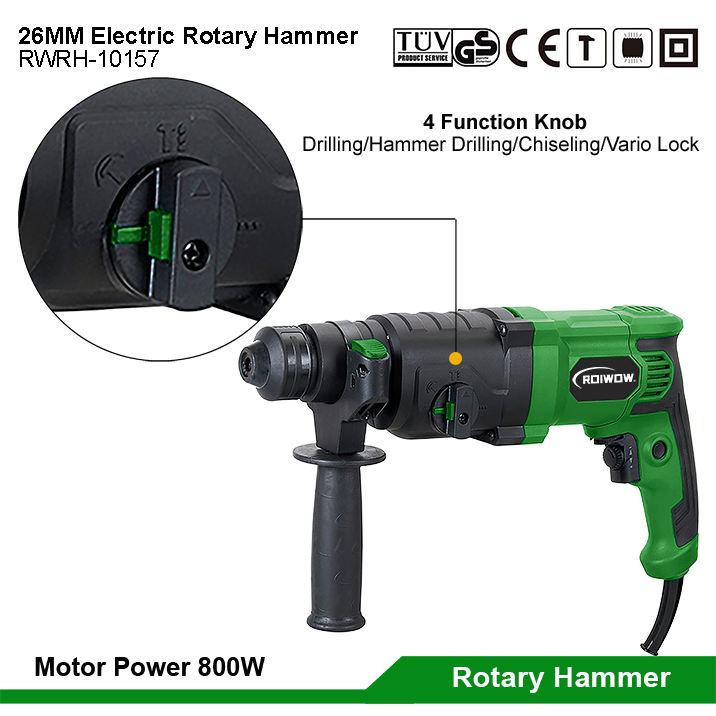 800W Electric Rotary Hammer - Versatile and Powerful Tool