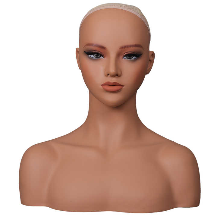 Wholesale Female PVC Mannequin Head - Realistic & Versatile