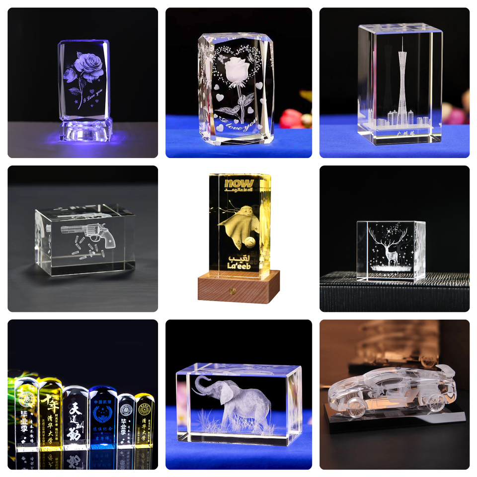 2D 3D Photo Crystal Subsurface Engraving Machine New Condition Diode ...