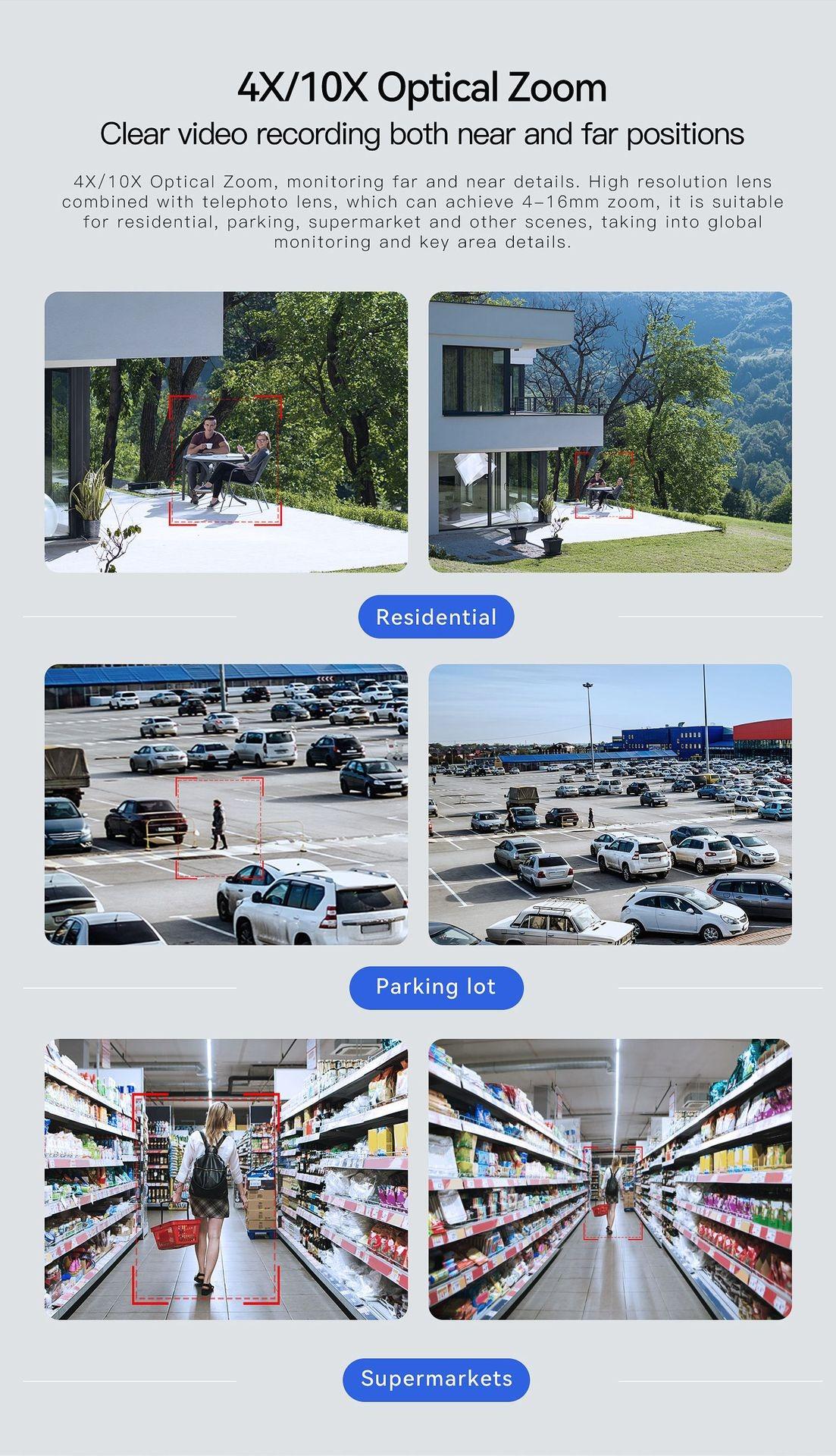 4K Dual Lens Solar Panel IP Camera 4G 8MP Solar Powered Wireless CCTV ...