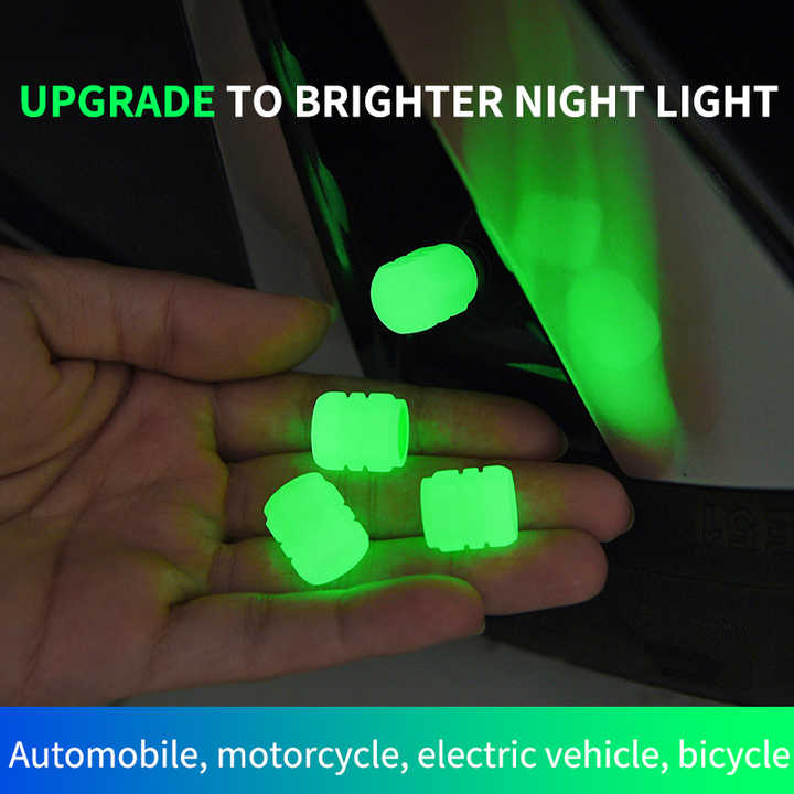 AT MTB Mini Fluorescent LED Bike Wheel Valve Cap Light Flash