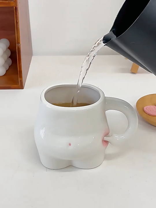 Wholesale Kawaii Ceramic Mug Cute Pinch Belly Mug for Coffee Milk Tea ...