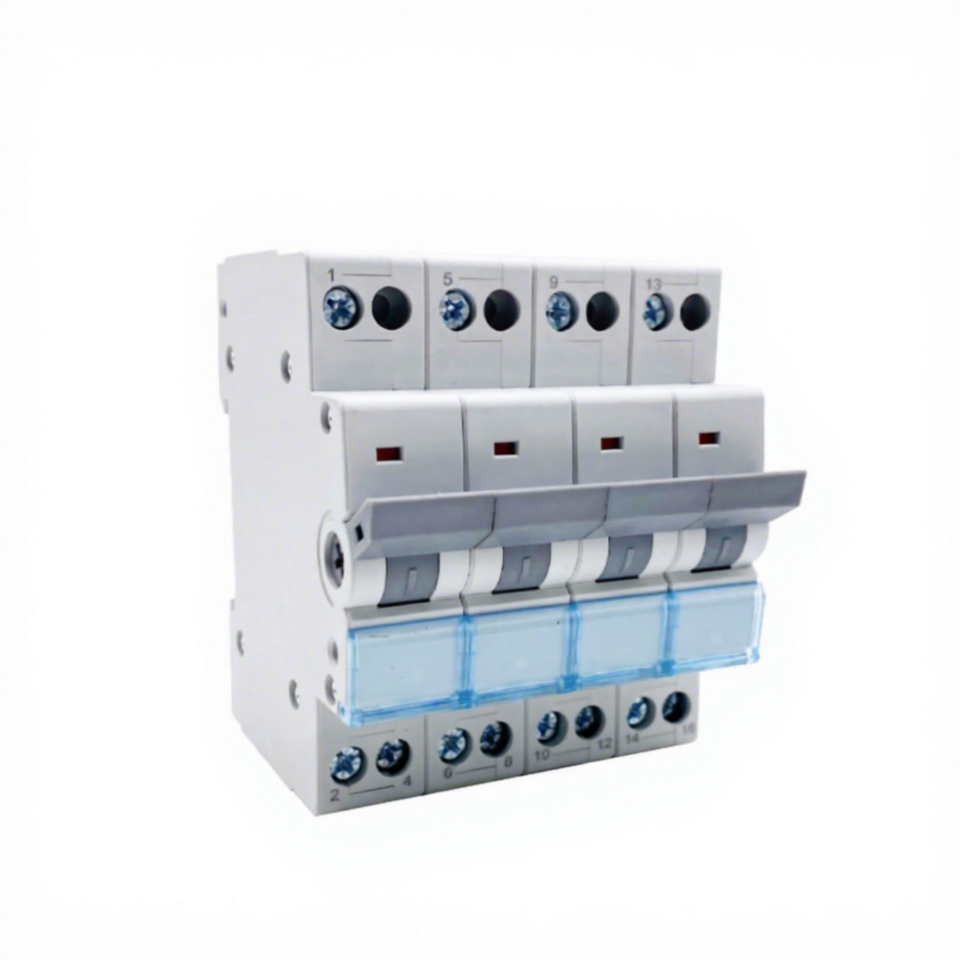 NALEI DIN Rail Manual Transfer Switch MTS NLZ1-63/4P Three Phase 63A CB ...