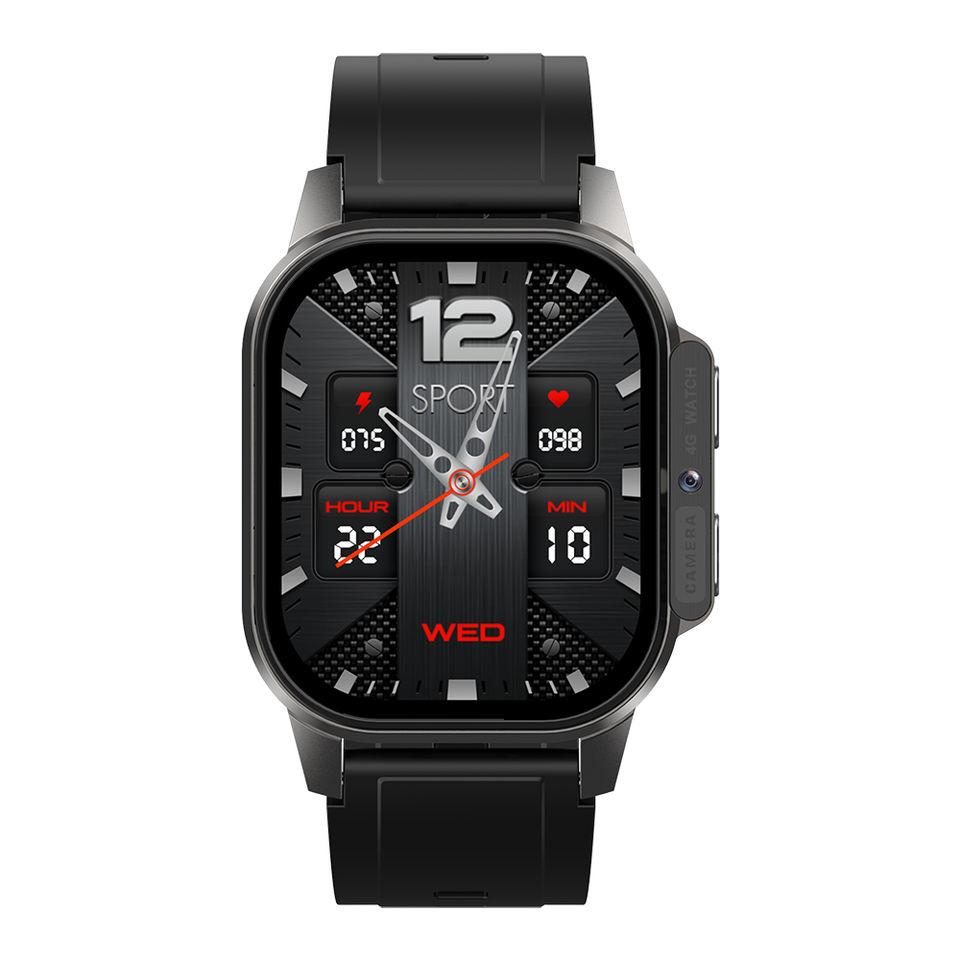 Android Smartwatch 4G Square AMOLED Display IP67 Waterproof Unisex GPS ...