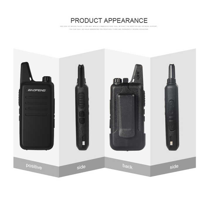 Baofeng VTC2 Long Range Mini Hand Held Two Way Radio