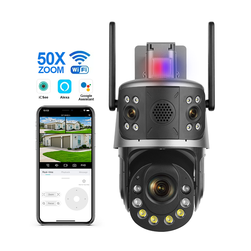 50X Zoom Wireless CCTV Camera - Outdoor Security & Surveillance