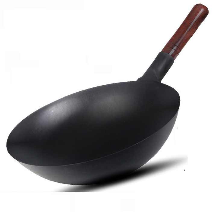 Professional Carbon Steel Chef Wok - Durable & Versatile