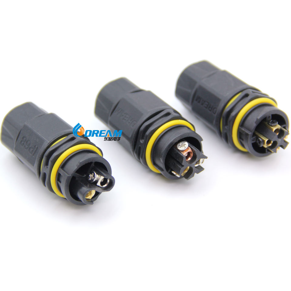 IP68 M20 Quick Installation Cable Fixing Seal Connector Box 3 PIN ...