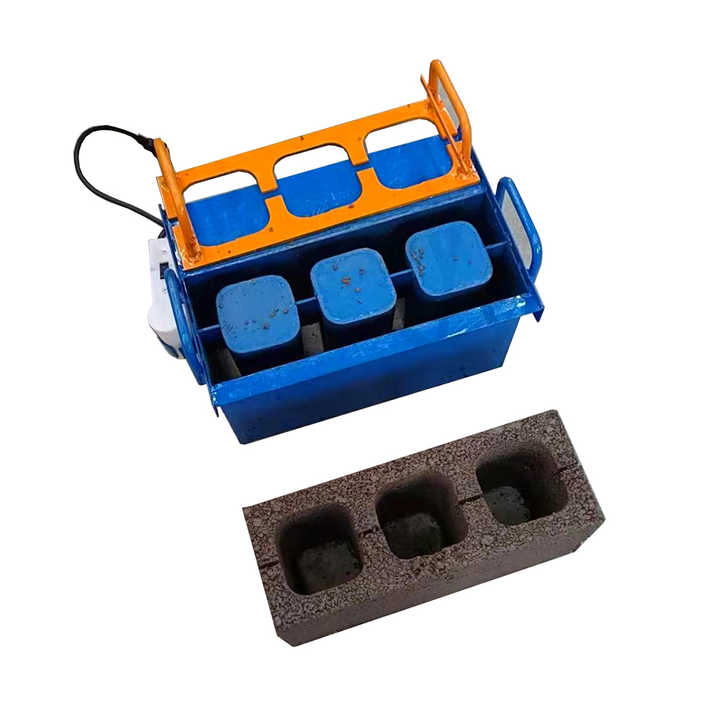 Manual Brick Mould Making Machine Cement Mini Brick Molds Maker Hollow ...