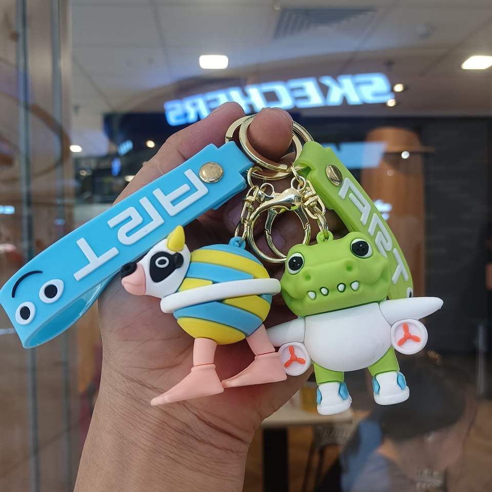 6 Styles Italian Brainrot Bombardiro Crocodilo Keychains Anime Plastic ...