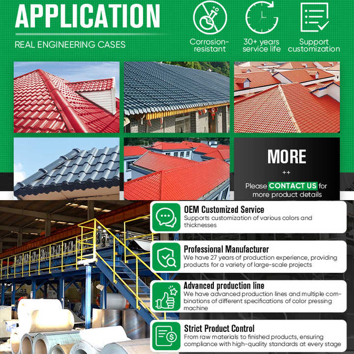 Modern Stock PVC Terracotta Roof Tiles Heat Resistant ASA Synthetic ...