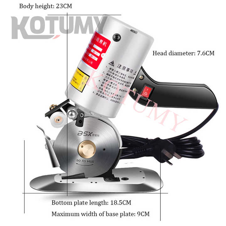 Portable Electric Cloth Cutter Leather Fabric Cutting Machine Electric ...