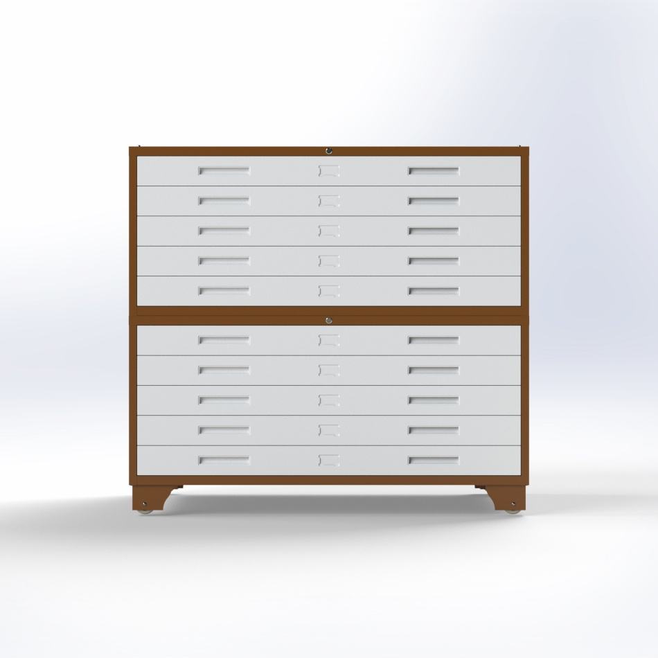 Thickened Steel Base 5-Layer Drawer-Type Engineering Data & A0/A1 ...