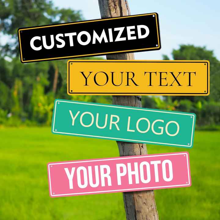 High Visibility Aluminium Metal Signs Street Name Safety Signs for ...