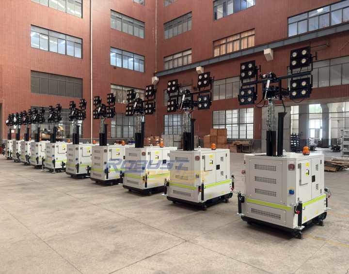 OEM Diesel Light Tower 4x350w Outdoor LED Lighting Portable Emergency ...