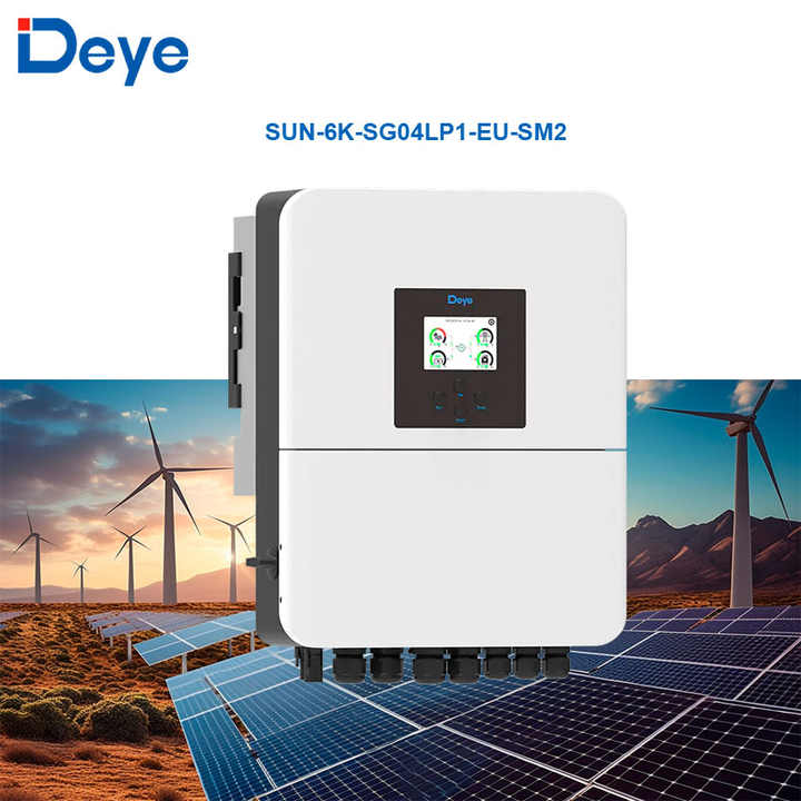 Deye 6KW Hybrid Inverter Deye SUN-6K-SG04LP1-EU-SM2 with Smart Monitoring Platform Single Phase ...