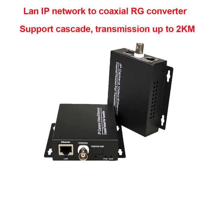 Ethernet over Coax Converter - LAN to IP Camera Integration