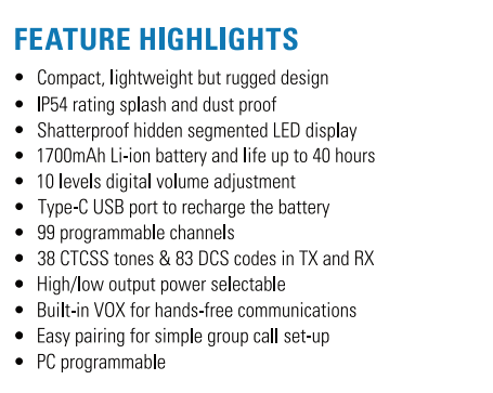FRS Handsfree PMR 446 Walkie Talkie - Mini 2W Wallow Talkie