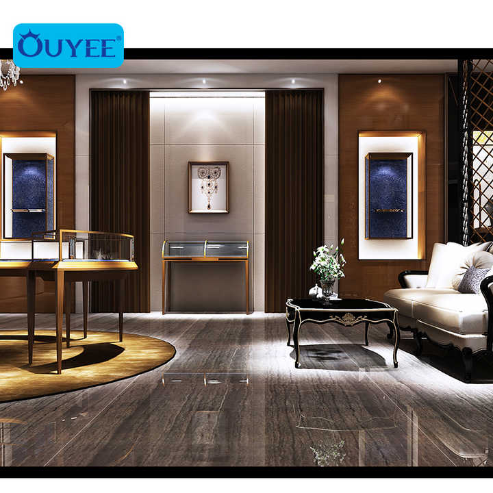 Gold Shop Interior Design - High End Jewelry Display