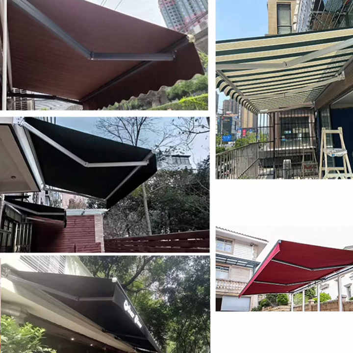 Tuoye Quality Aluminum Retractable Awnings Rain Shelter Folding Arm ...