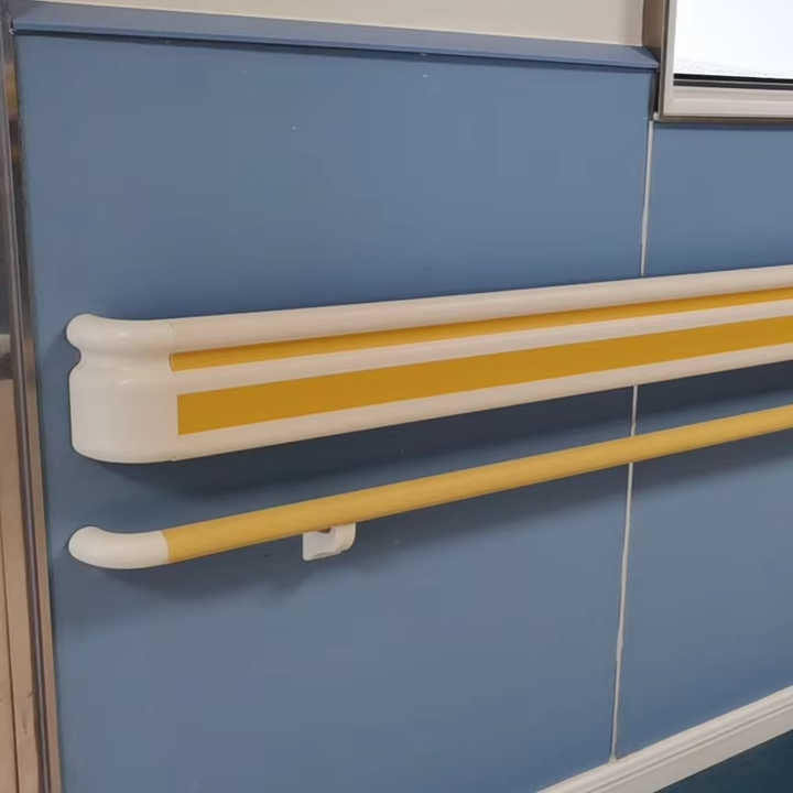 159mm Width Hospital Corridor Handrail Walkway PVC Armrest Wall ...