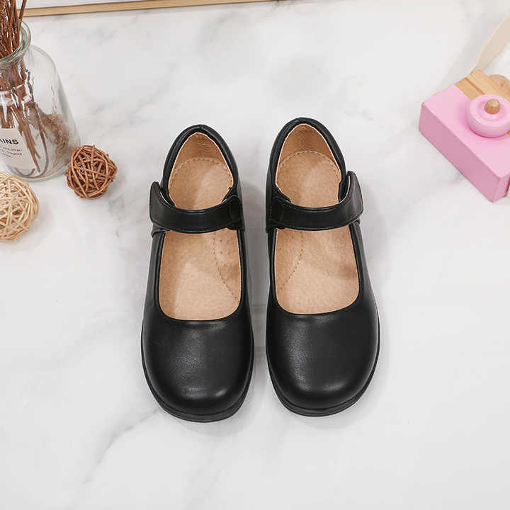 Mary Jane Pumps Kids Leather Plaid Dress Shoes Uniform Black School ...