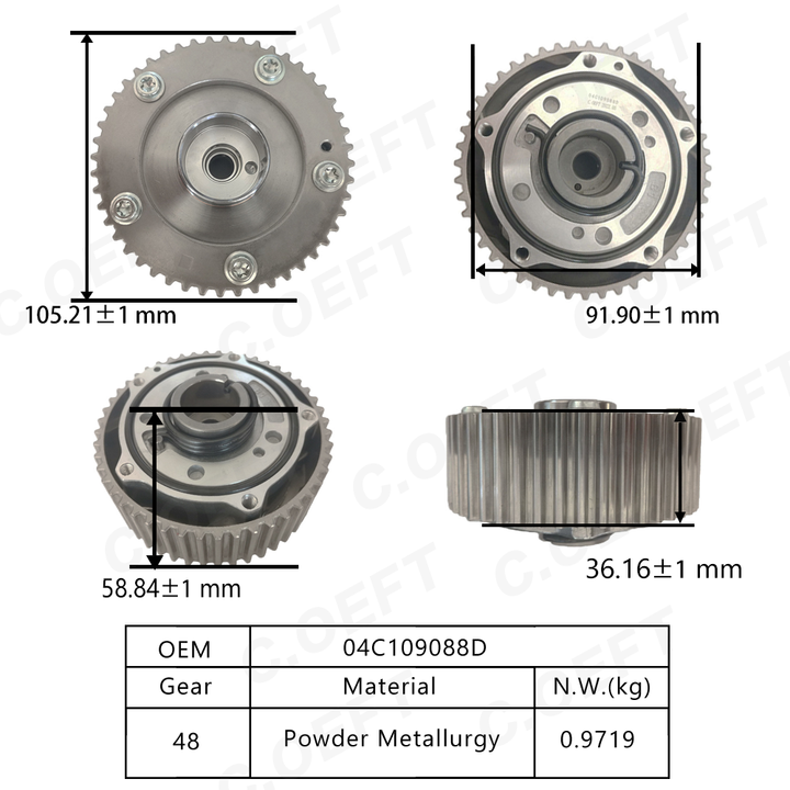 New Automatic Camshaft Position Actuator Variable Valva Timing Sprocket ...