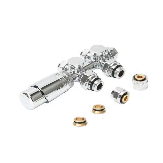 Multi Block H Valve TRV Brass Thermostatic Radiator Valve for Radiator ...