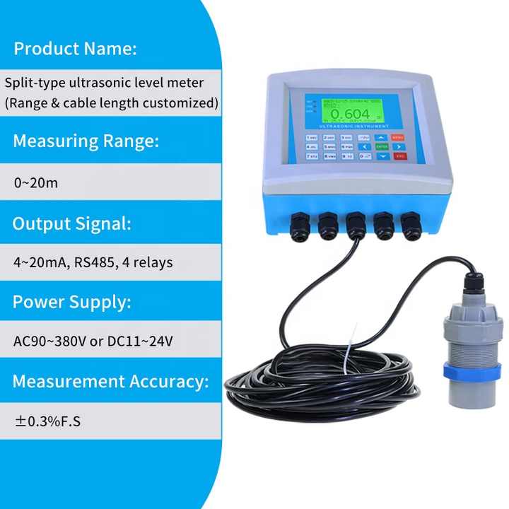 Diesel Fuel Oil tank Level Meter Non-contact River Lake Reservoir Level ...