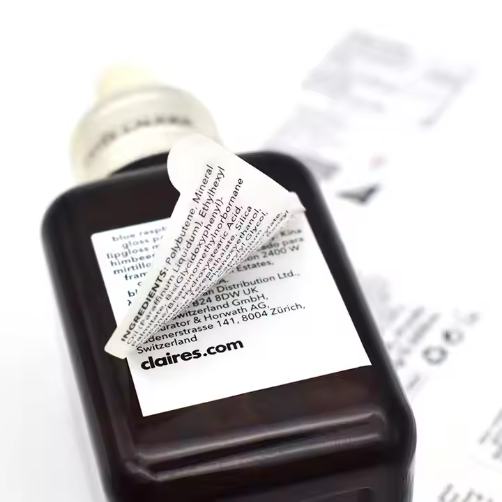 Custom Double Layer Printed Label Sticker Folding Labels Cosmetic ...