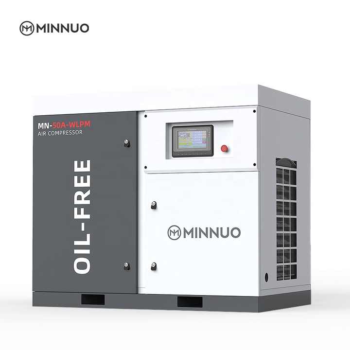 Beverage Packing Industry Use Air Compressor Screw Oil Free Minnuo Made ...