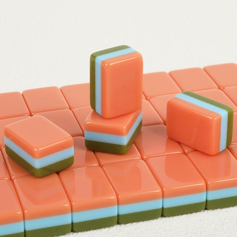Luxury Modern Hand Painted Four-color Acrylic American Mahjong Tiles ...