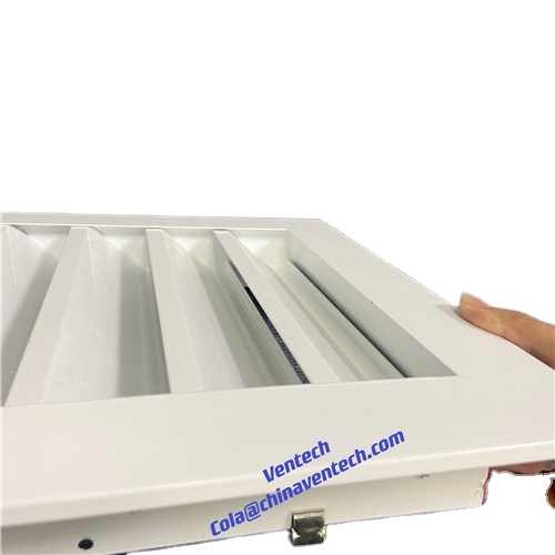 HVAC Aluminum Air Intake Vent Wall Louvers White Color Waterproof ...
