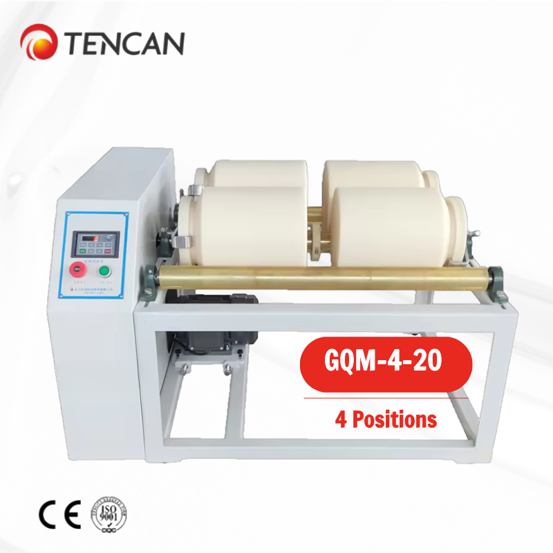 TENCAN GQM-4-20 Laboratory Powder Preparation Roller Jar Mill PU ...