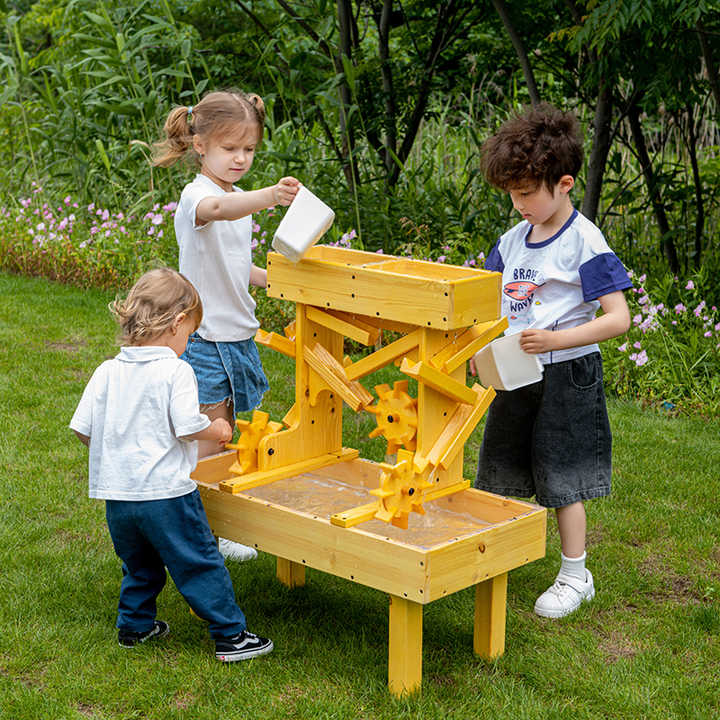 Daycare Preschool Playground Outdoor Wooden Water Table for Kids ...
