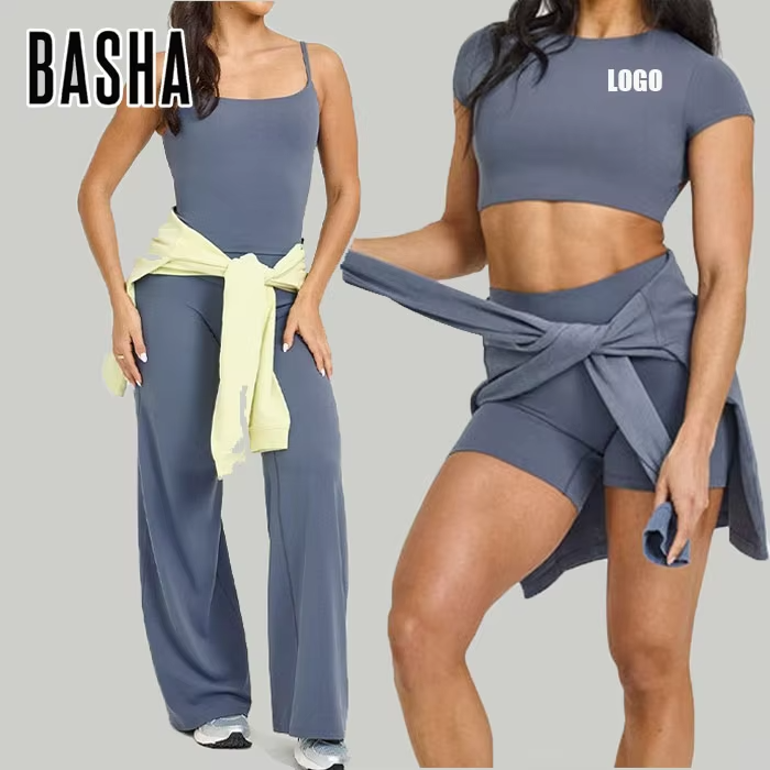 Custom Nylon Spandex Workout Plus Size XL Sports High Waist