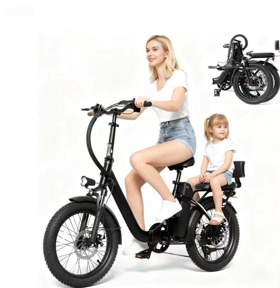 Folding Mini Electric Commuter Bike Adults 1000W Brushless Motor 7 ...