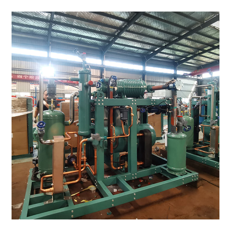Screw Compressor Refrigeration Unit Automatic Refrigerant Recovery ...