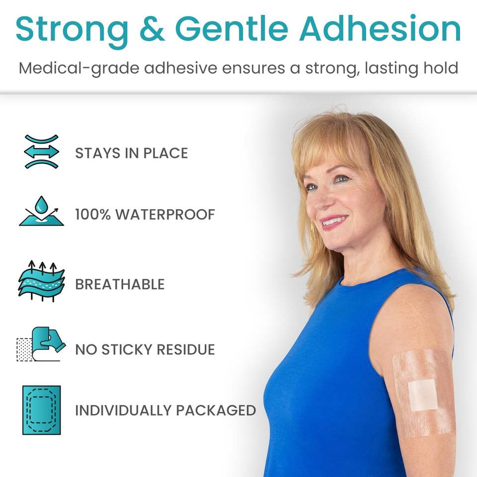 Bandage Adhesive Patches Wound Patches for Post Surgical Shower IV ...