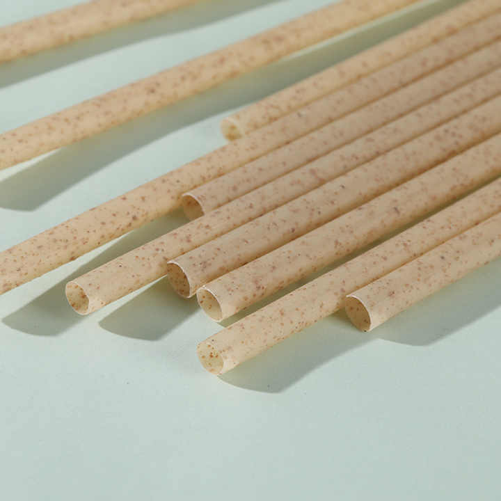 6mm 12mm No Pla Compostable Sugar Cane Bagasse Drinking Straw