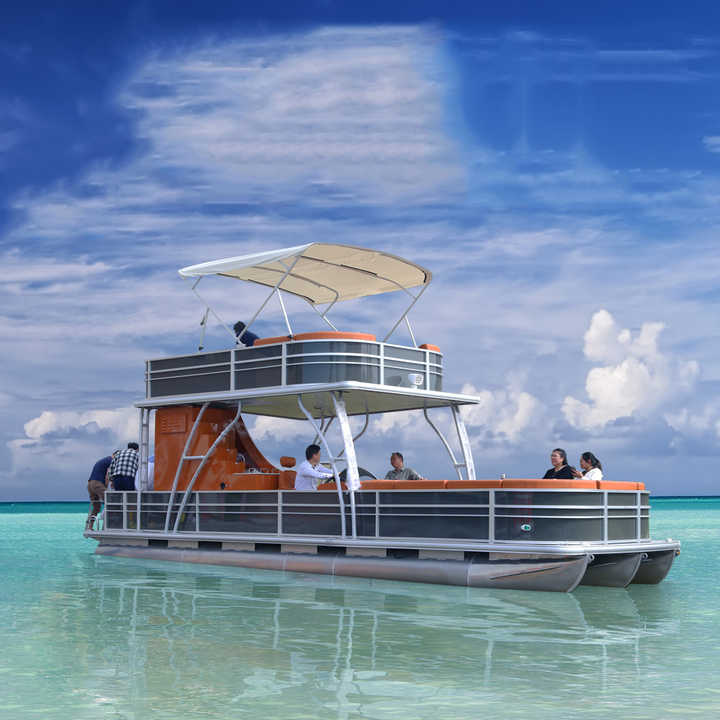 Luxury Double Decker Pontoon Boats - Perfect for Water Sports