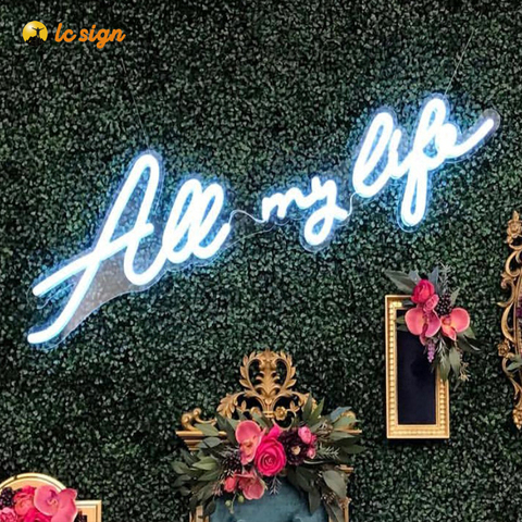 Romantic Flex LED Neon Light Custom Neon Sign for Wedding Home Event ...