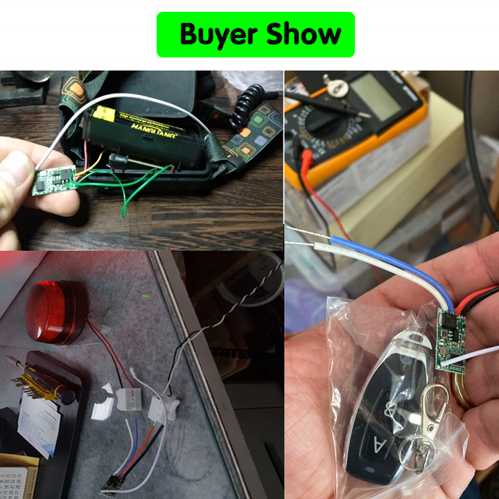 433 mhz Mini Relay Wireless Switch Remote Control Power LED Lamp ...