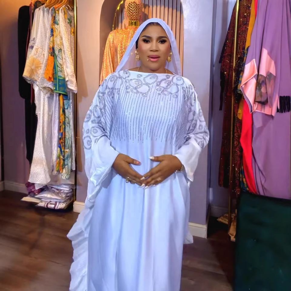 African Dresses for Woman Kaftan Dress Plus Size Wedding Party Gown ...