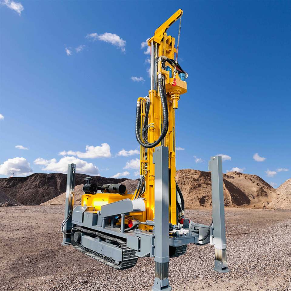 300m Energy Saving Water Well Drilling Rig High Power Hydraulic ...