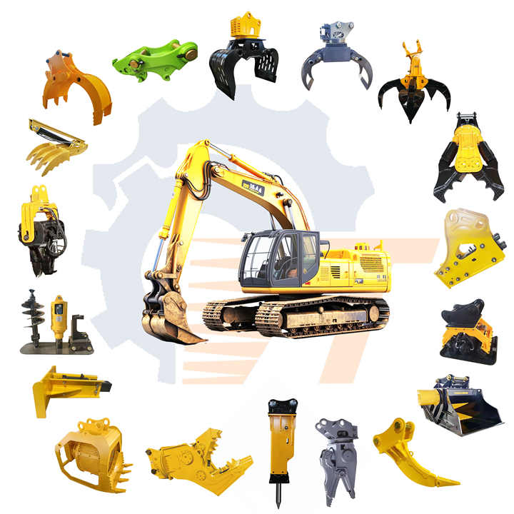 High Strength Wear Resistant Sorting Grab Rotating Demolition Grapple ...